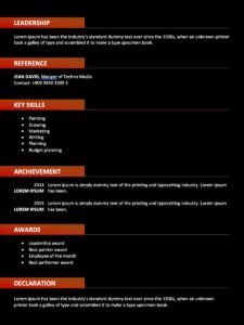 Resume Templates for Free in Microsoft Word