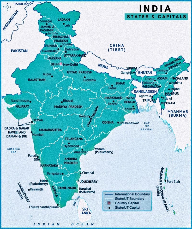 India Map With States