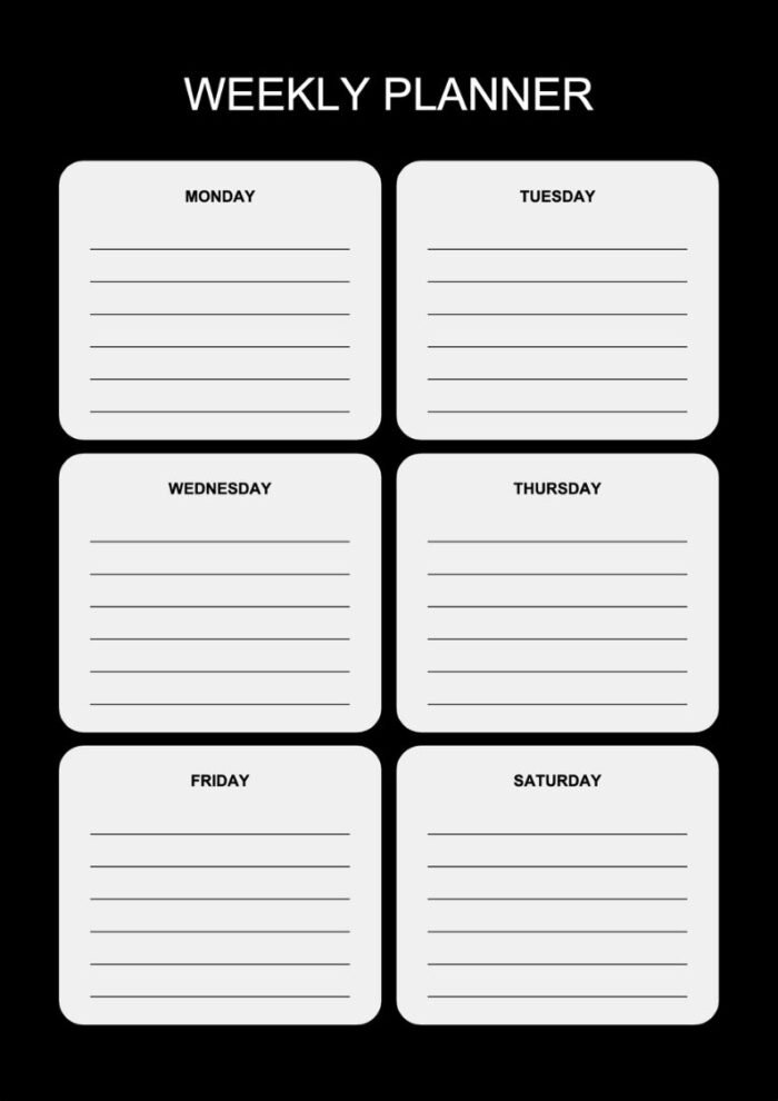 Best Weekly Planner Templates for Time Management – Free to Download