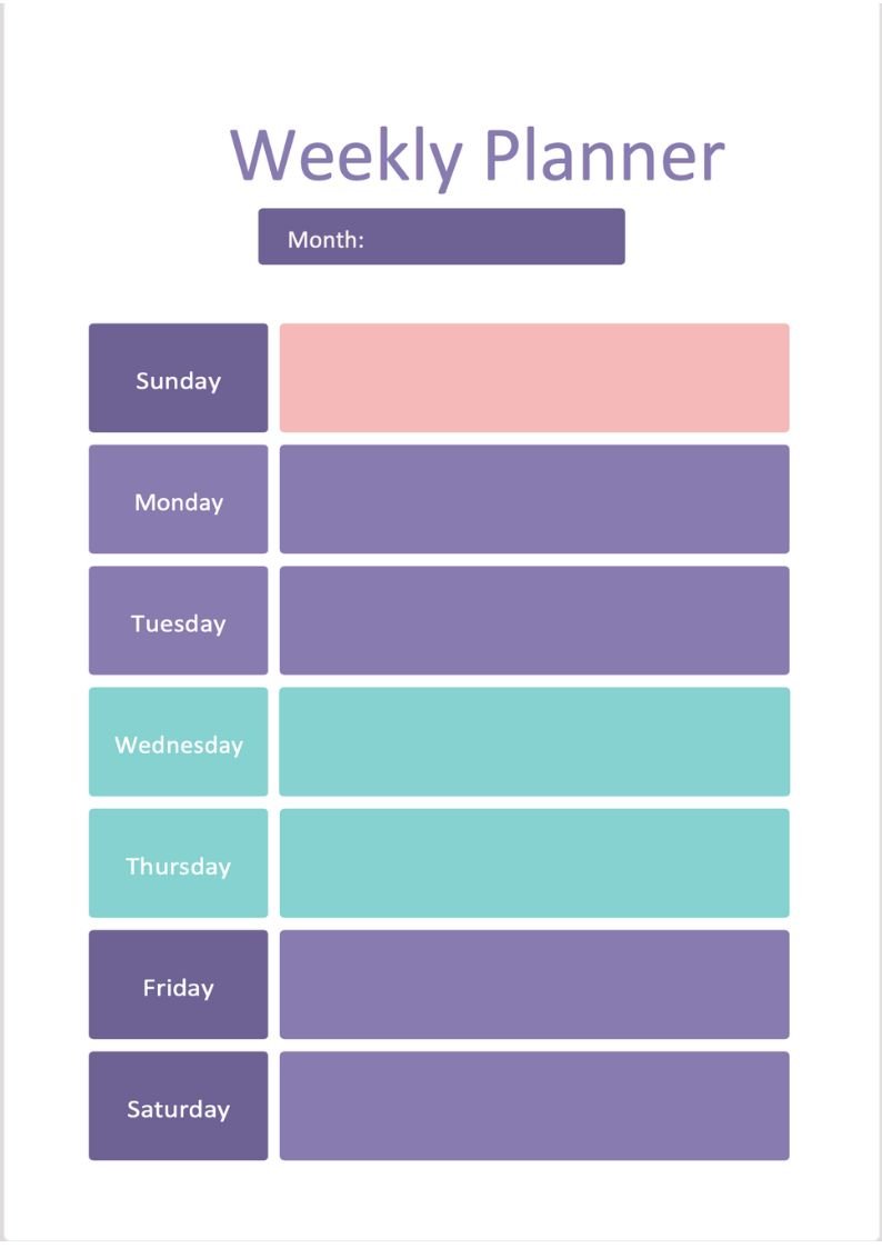 10 Best Free Weekly Planner Templates to Download PDF & Word