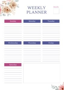 10+ Printable Weekly Planner Templates - Download PDF