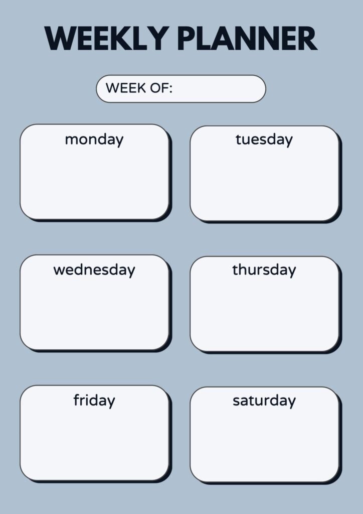 10+ Printable Weekly Planner Templates - Download PDF
