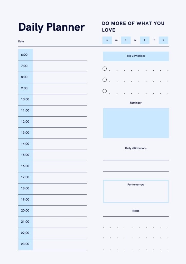 10 Best Printable Daily Planner Templates – Free PDF Download