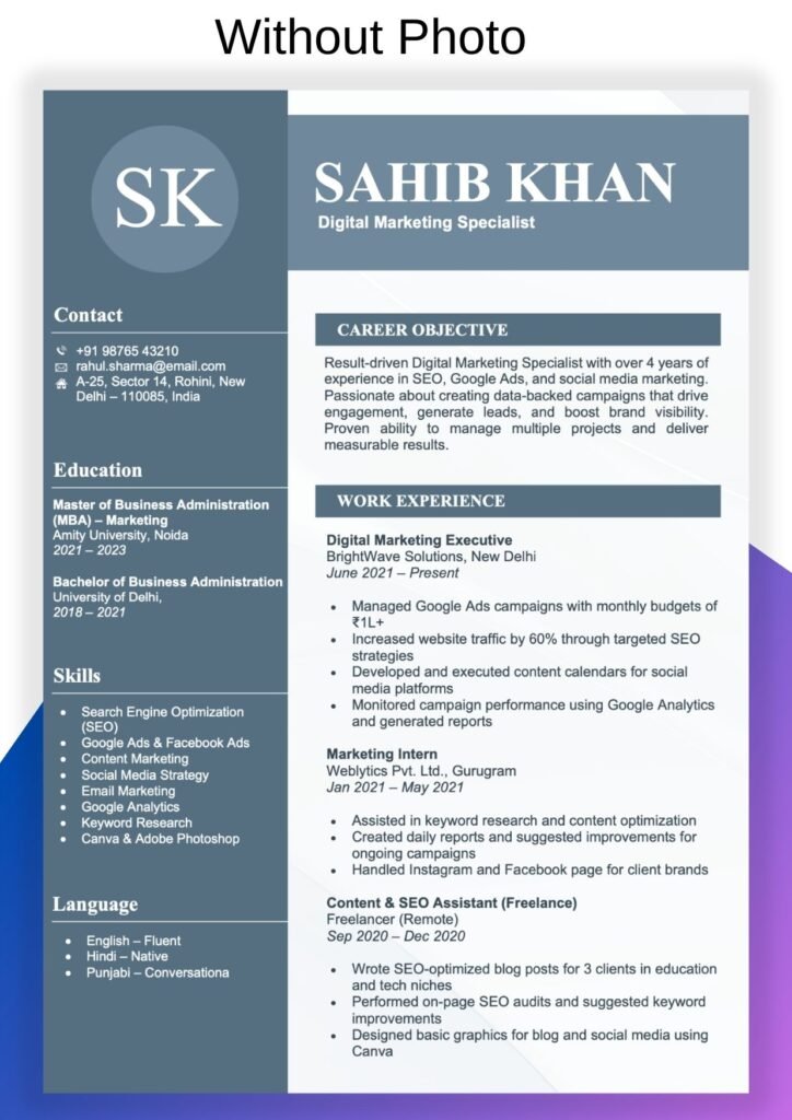 Modern Resume Template Word 3 Pages + Cover Letter Grey Colour Resume ...
