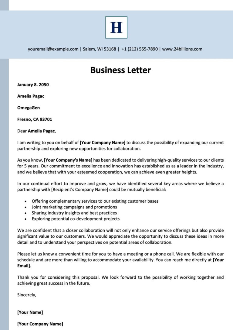 10 Letter Templates