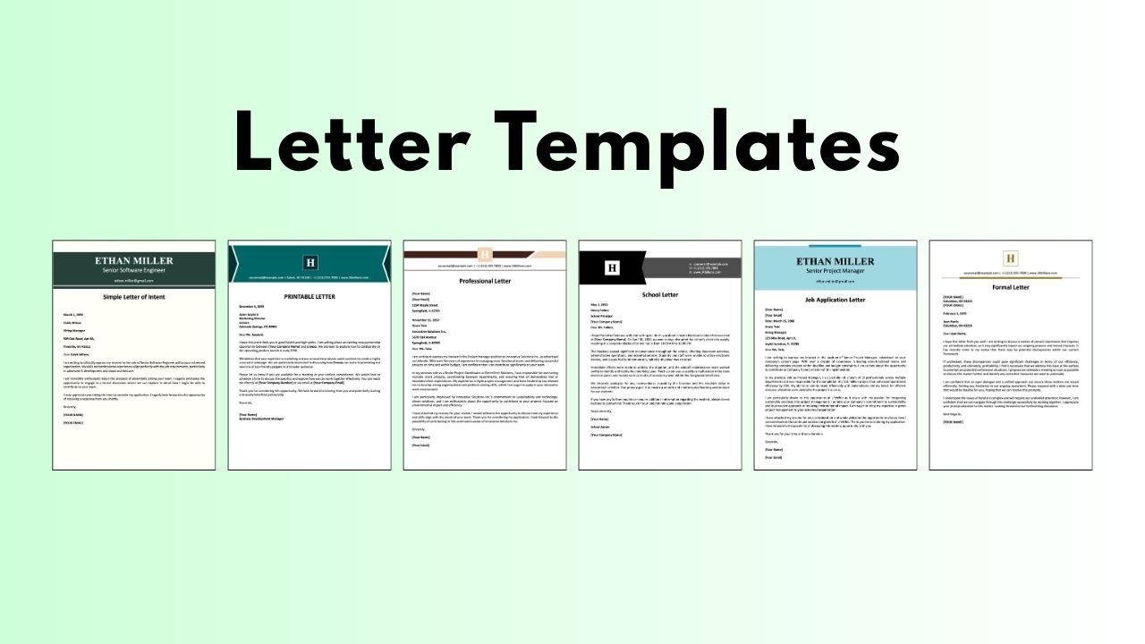 10 Letter Templates