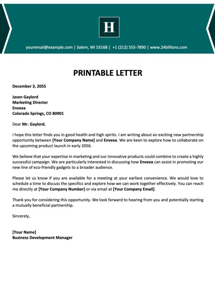 10 Letter Templates