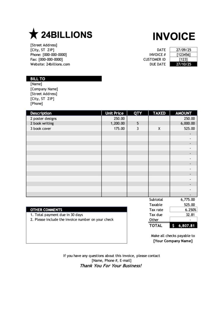 Invoice Templates for Freelancers - Guide & Free Downloads